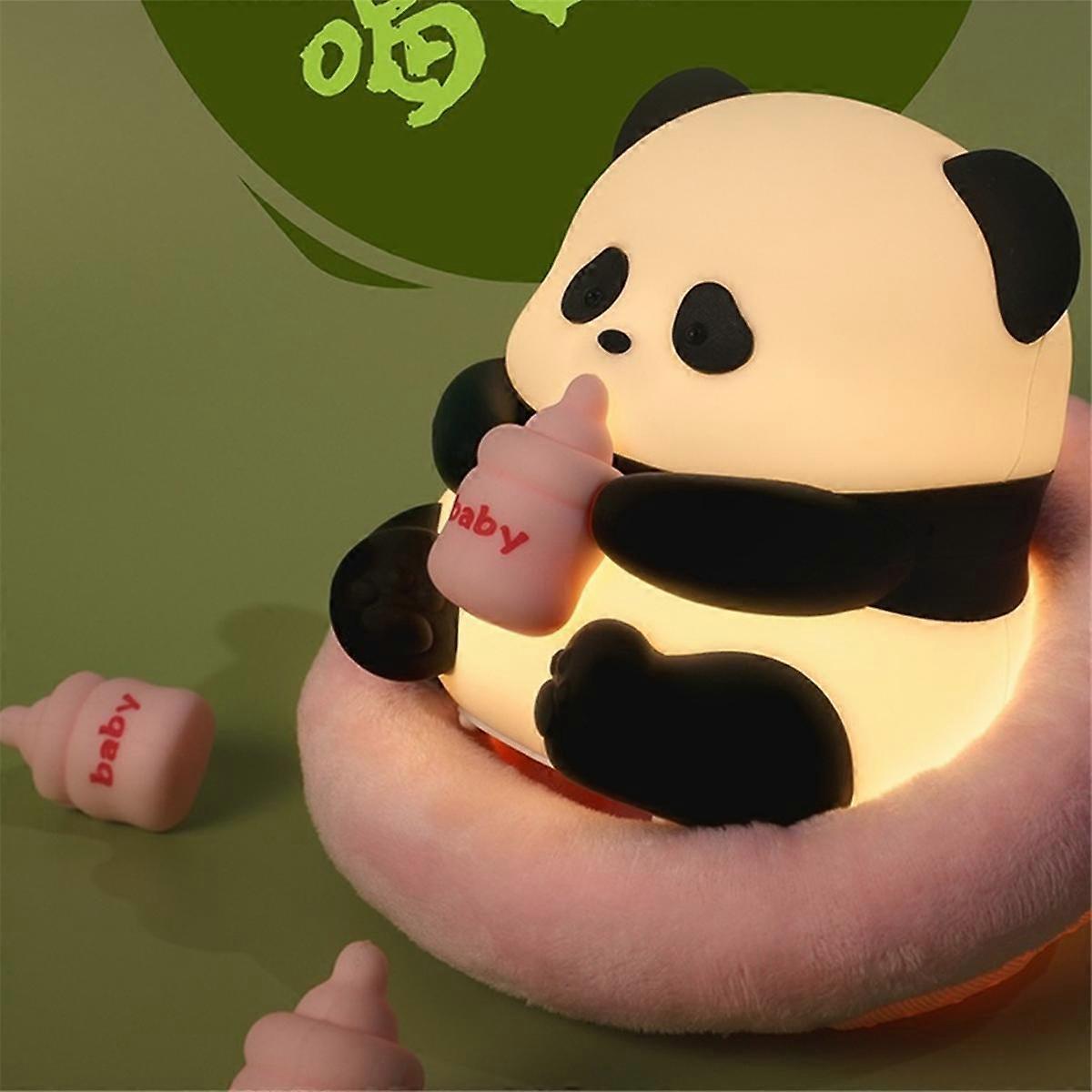 Panda Nattlampa-Baby, Squishy Dimbar Led Panda Lampa, Kawaii Panda ...
