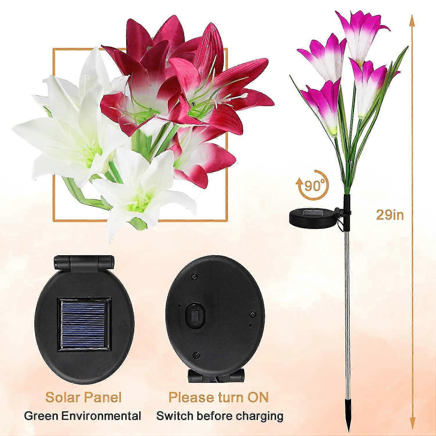 Solar Lights Outdoor Garden, Garden Lights Solar Powered Waterproof ...