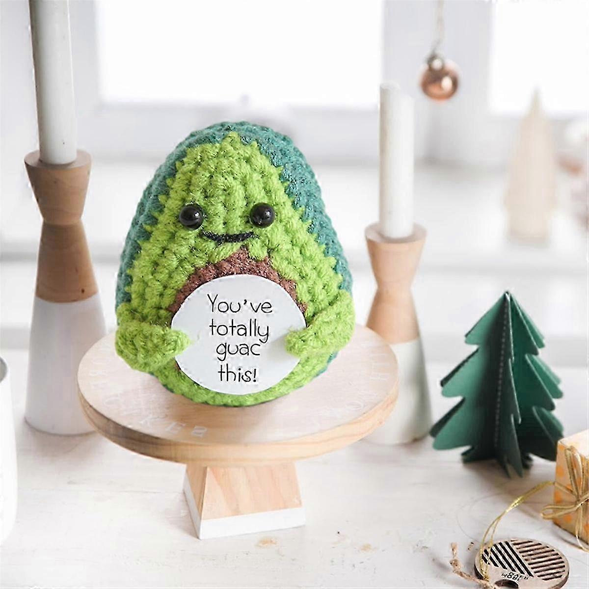 Mini Funny Positive Potato Cucumber, Handmade Emotional Support Crochet ...