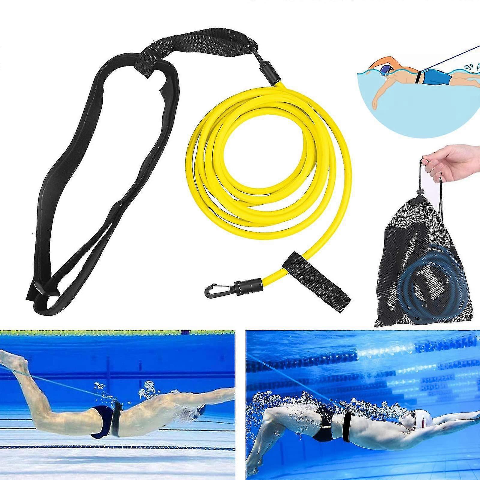 Adjustable Pool Swim Belt Swim Resistance Belt Pool Counter Swim Belt ...