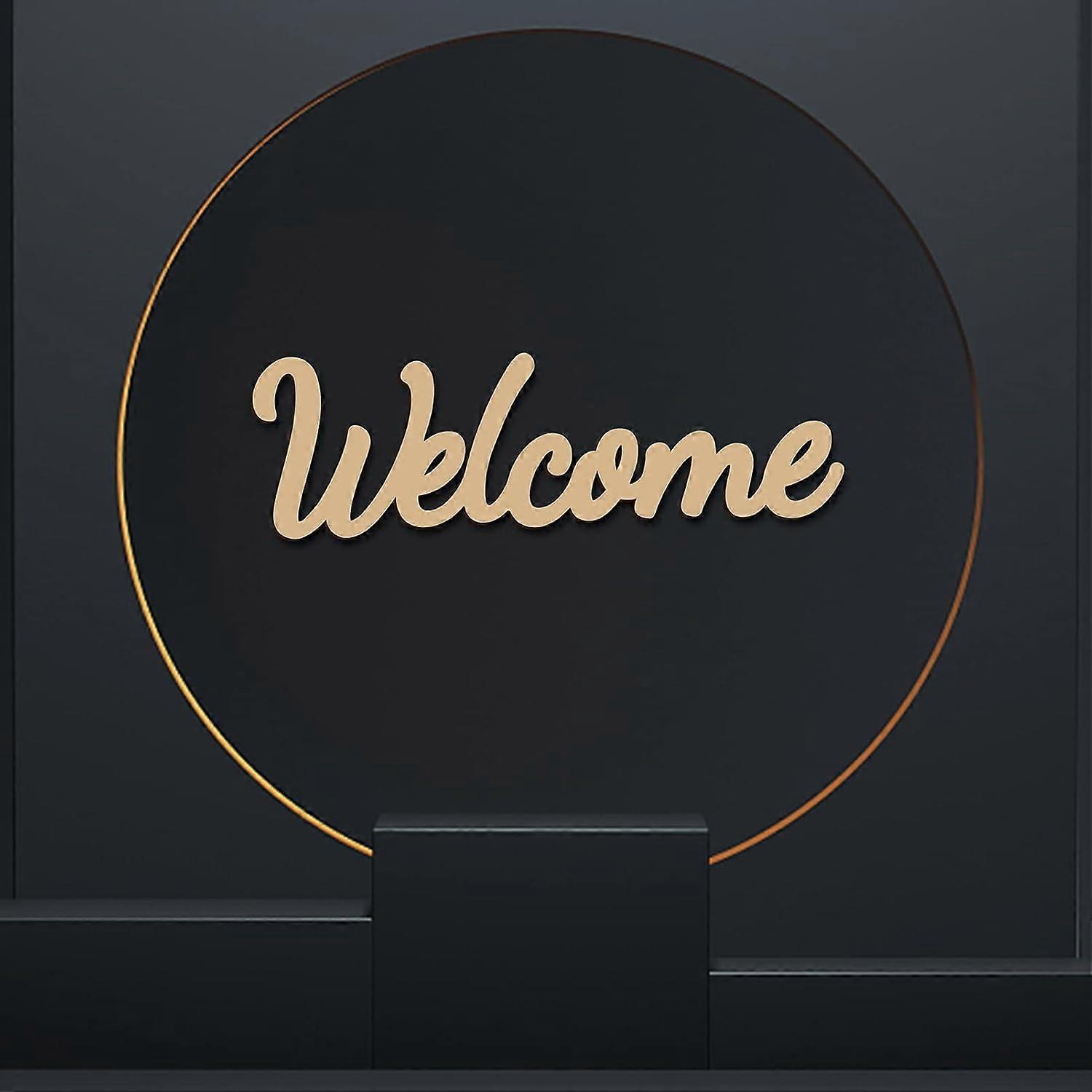Welcome Sign Welcome Wood Cutout Wooden Wall Decor Letters Laser Cut ...