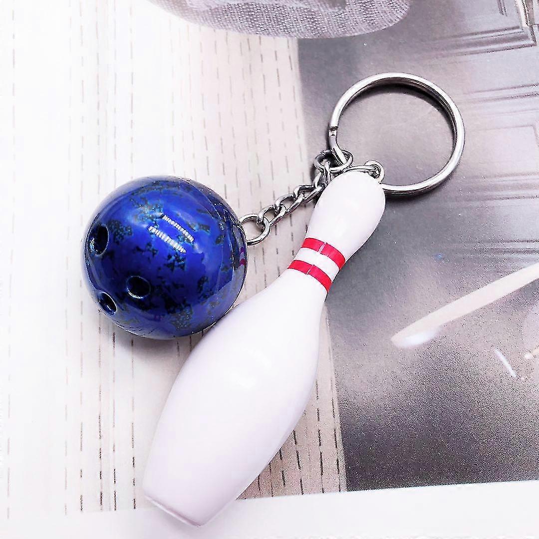 4 Pack Mini Bowling Ball Keychain Charms Decorative Keychains Friends ...