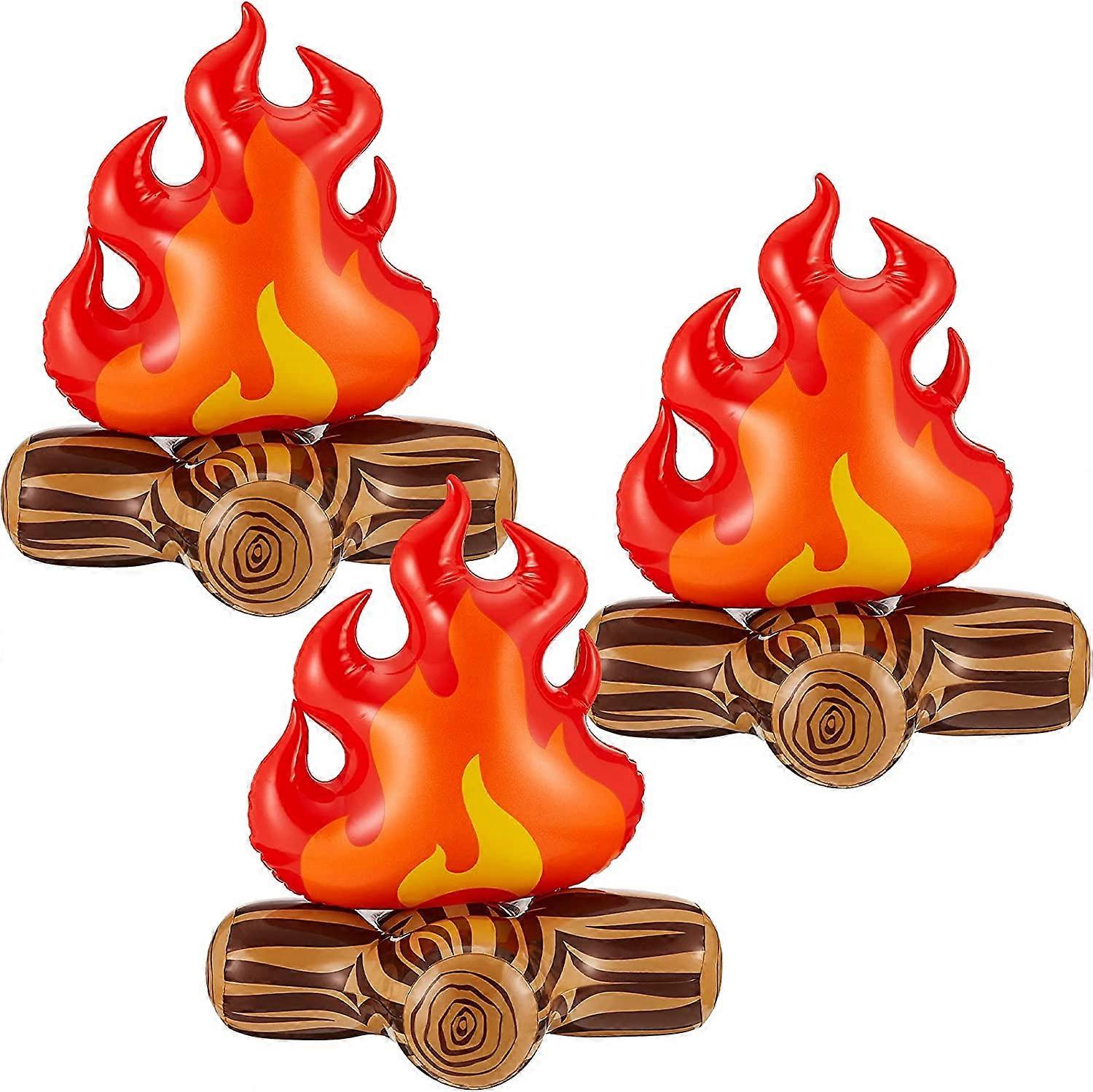 Inflatable Campfire Camping Props, Bonfire Party Decor, Campfire Party ...
