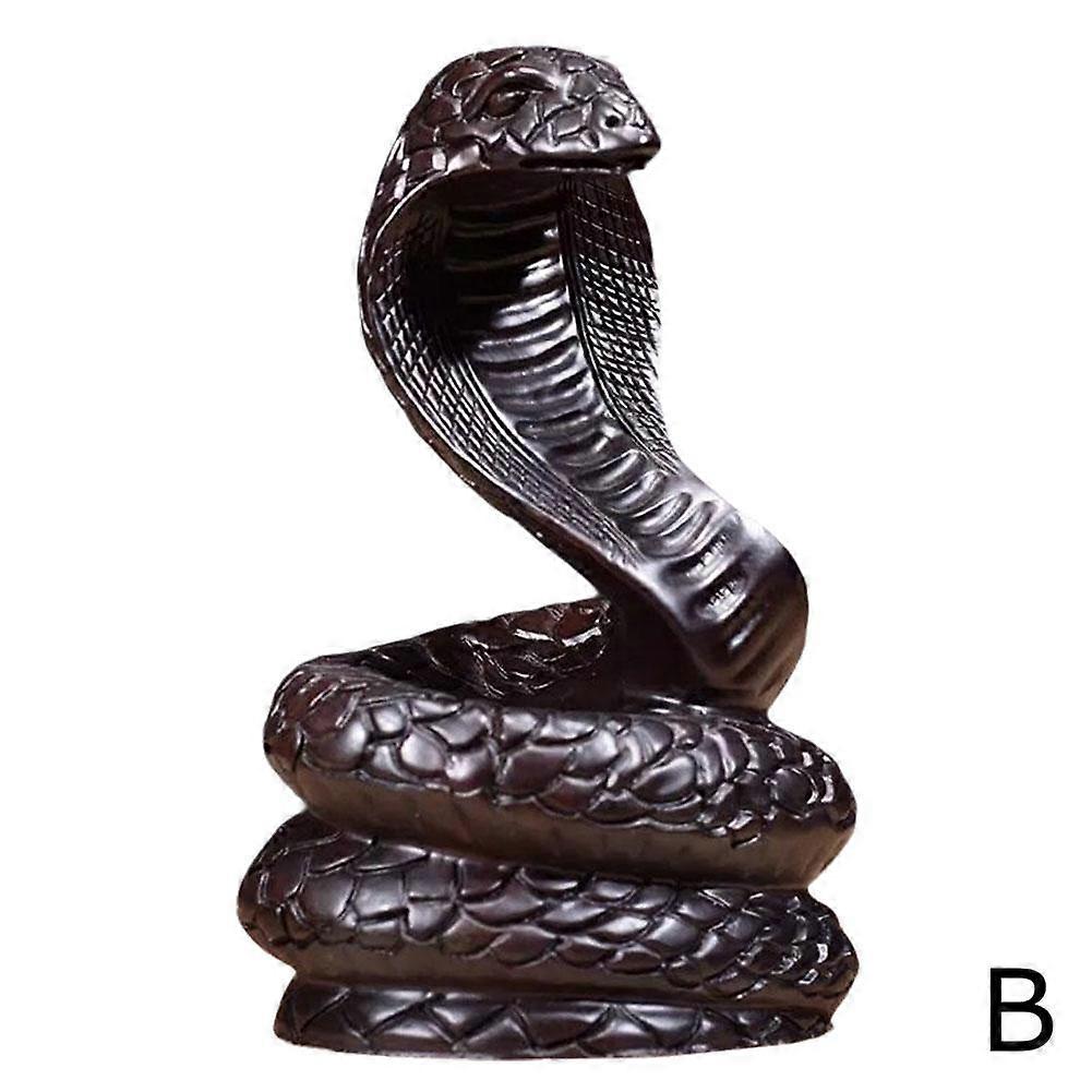 Snake Ornaments Decoration Snake Statue Small Wooden Snake Figurine ...