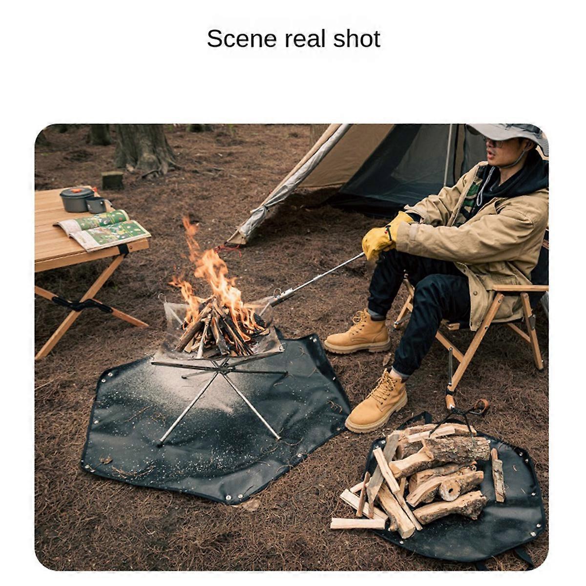 Outdoor Silicone Fireproof Cloth High Temperature Resistants Camping ...