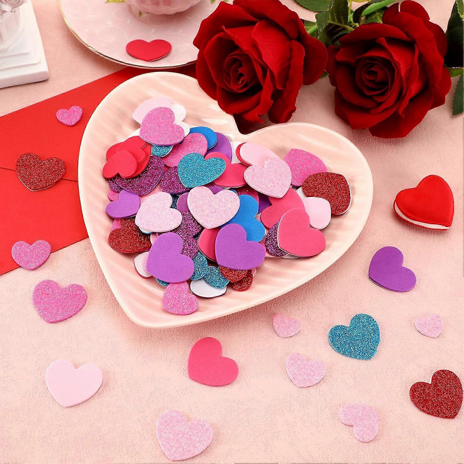 Valentines Day Heart Foam Stickers Self Adhesive Foam Stickers Decals ...
