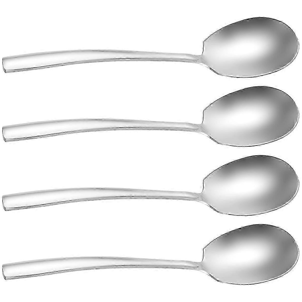 Serving Spoon, 4 Stainless Steel Serving Spoon,Mirror Finish for ...