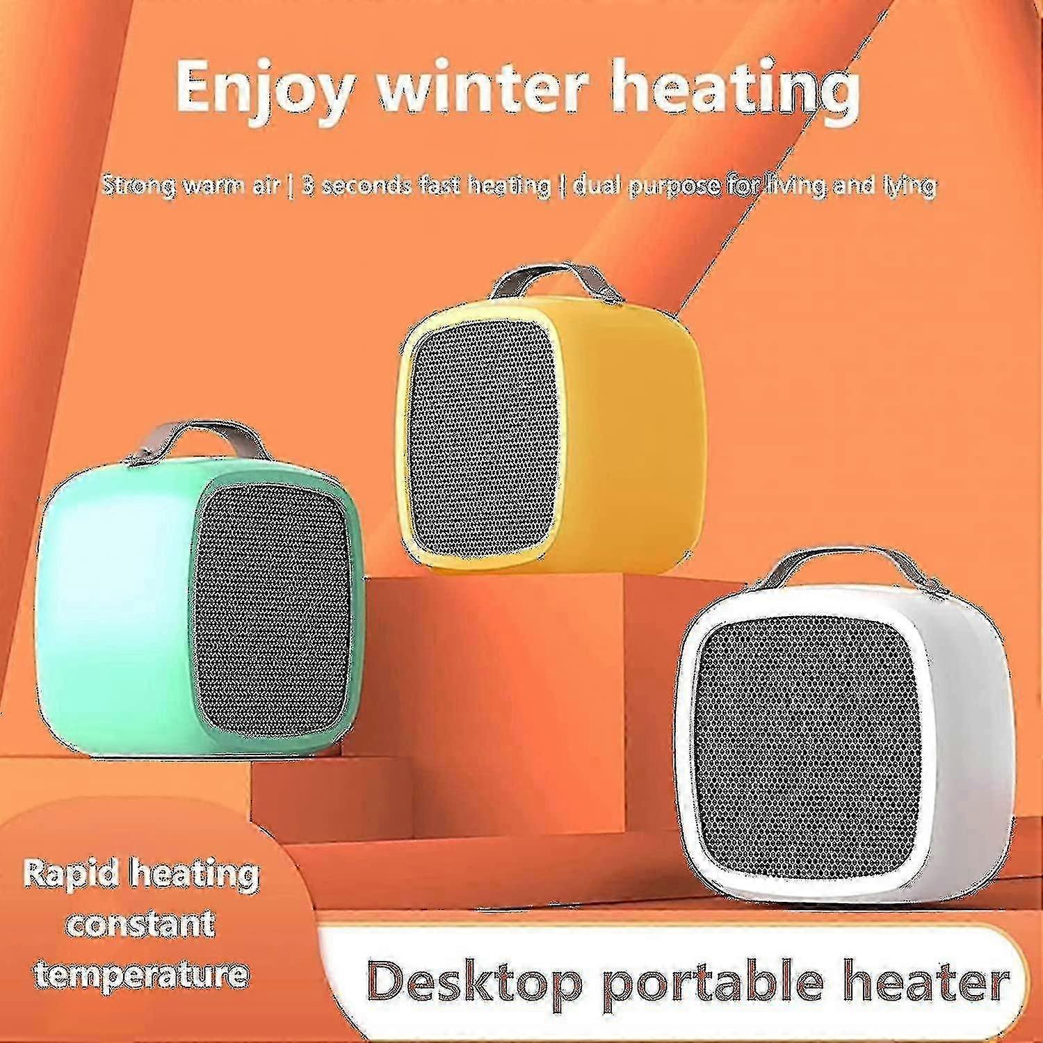 Space Heater - Compact Electric Mini Fan Heater For Home, Bedroom, Desk ...