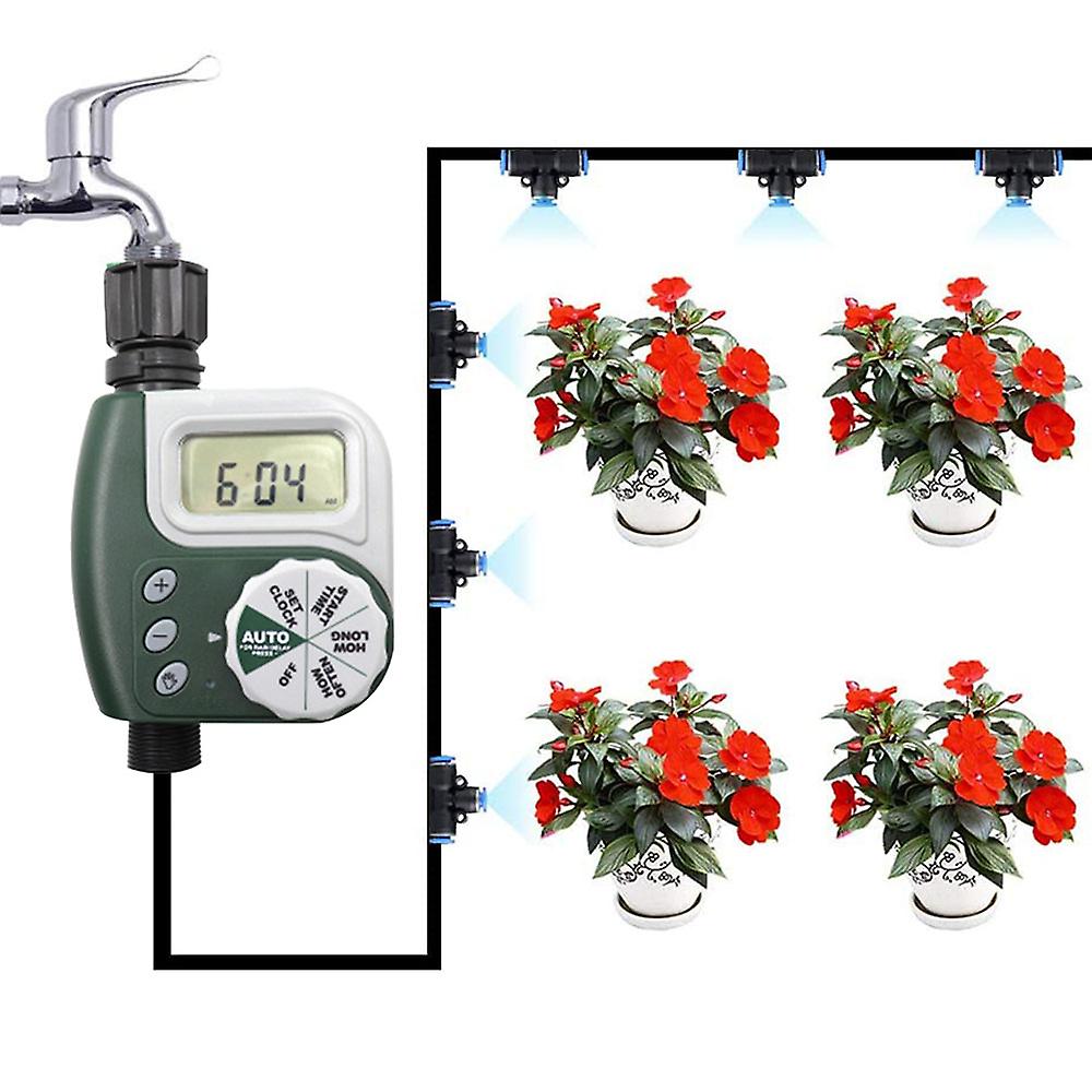 Digital Water Timer, Watering Clock Waterproof Lcd Display Digital ...