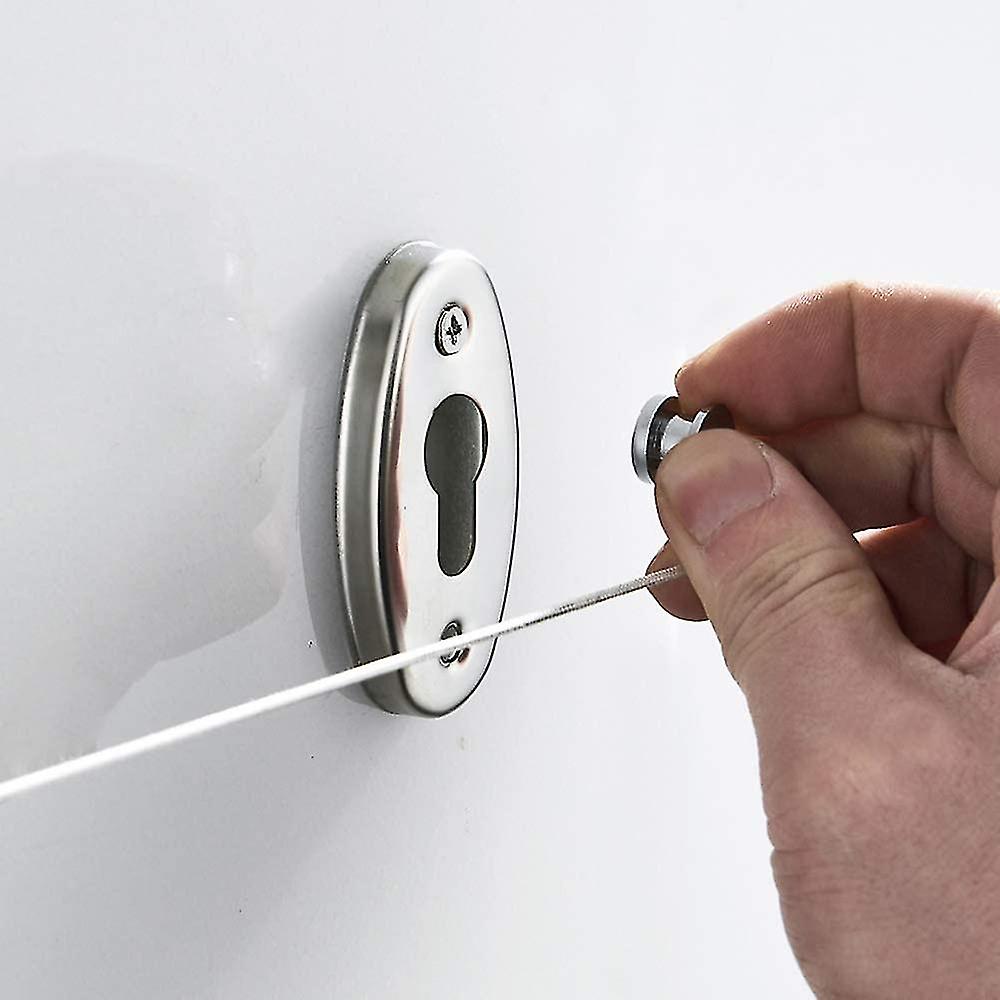 Retractable Clothesline - Wall Mounted Washing Line Detachable Clothes ...