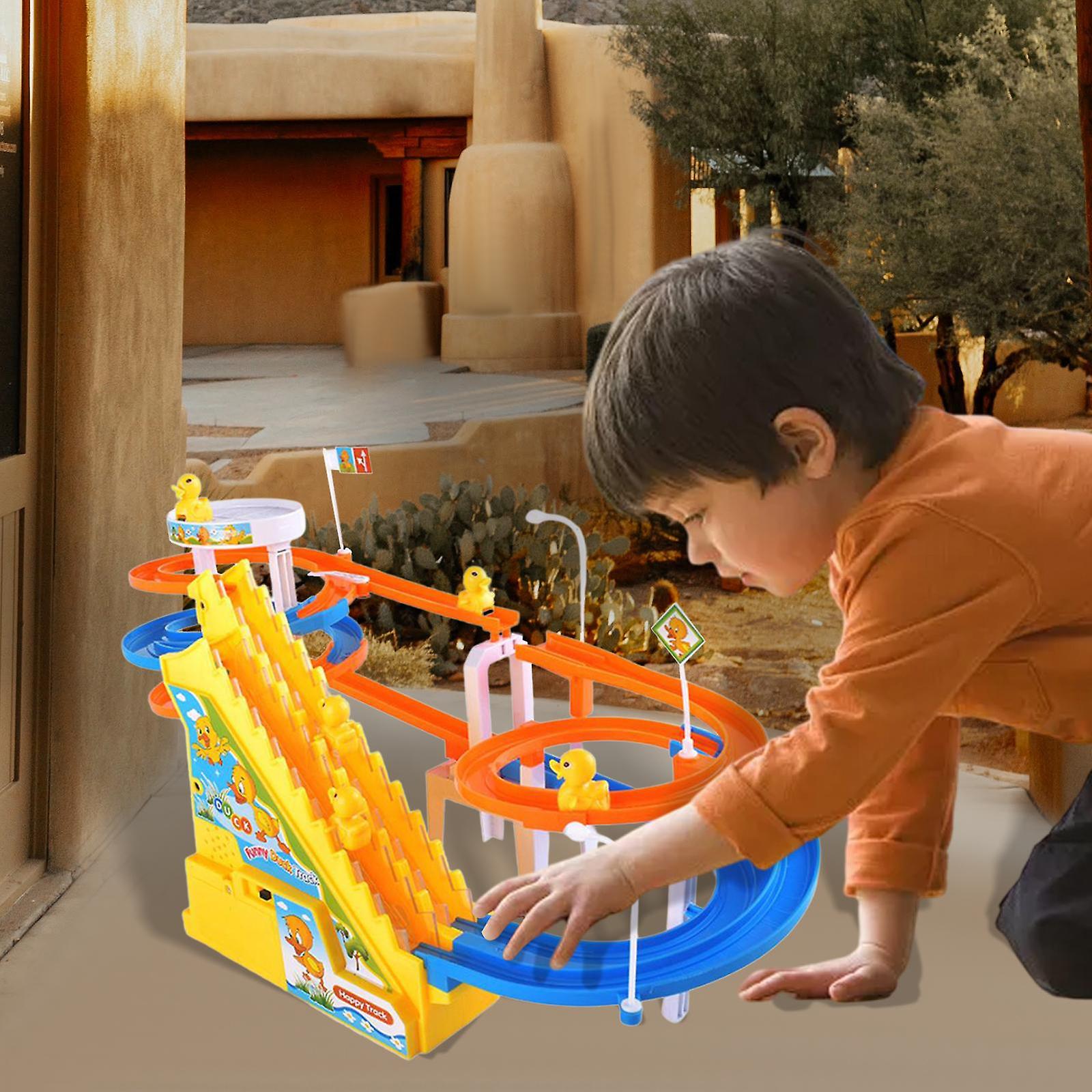 Climb Stairs Toy Slide Stairs Duck Roller Coaster Toy For Kids Children ...
