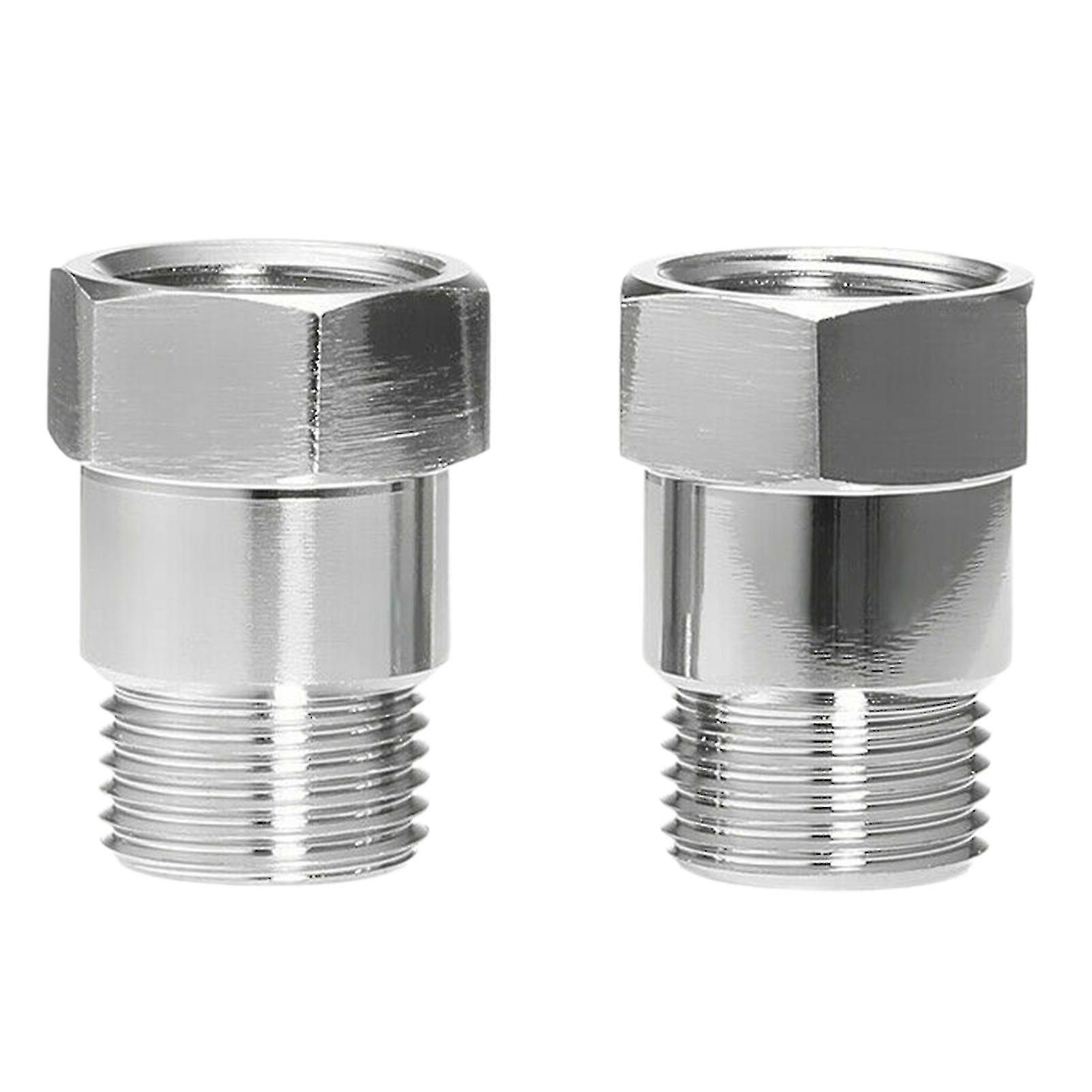 2pcs O2 Sensor Spacer Threaded Universal M18 X 1.5 Car Engine Light ...