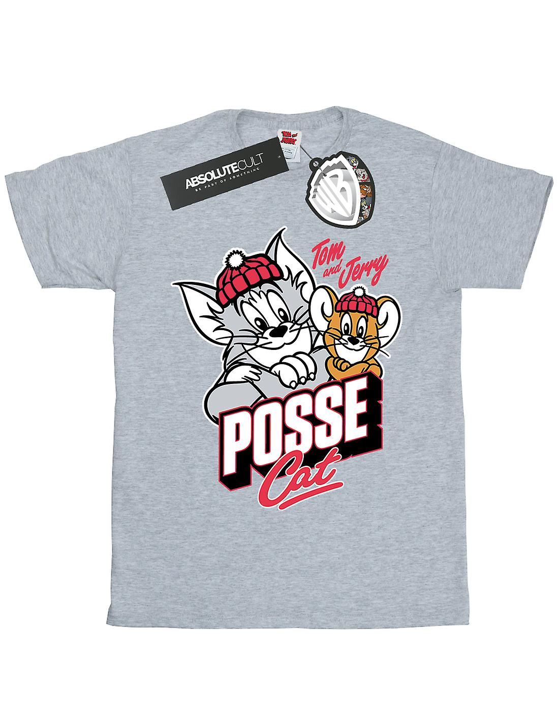 Tom And Jerry Women's Posse Cat Boyfriend Fit T-Shirt | Fruugo US