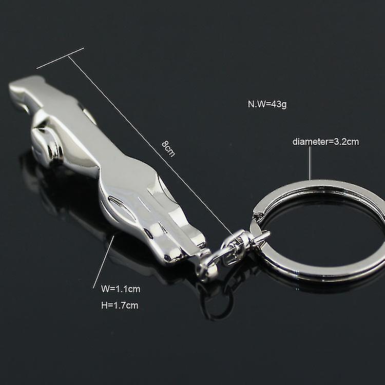 Fashion Men Car Auto Logo Jaguar Keychain Stylish Alloy Leopard Key ...