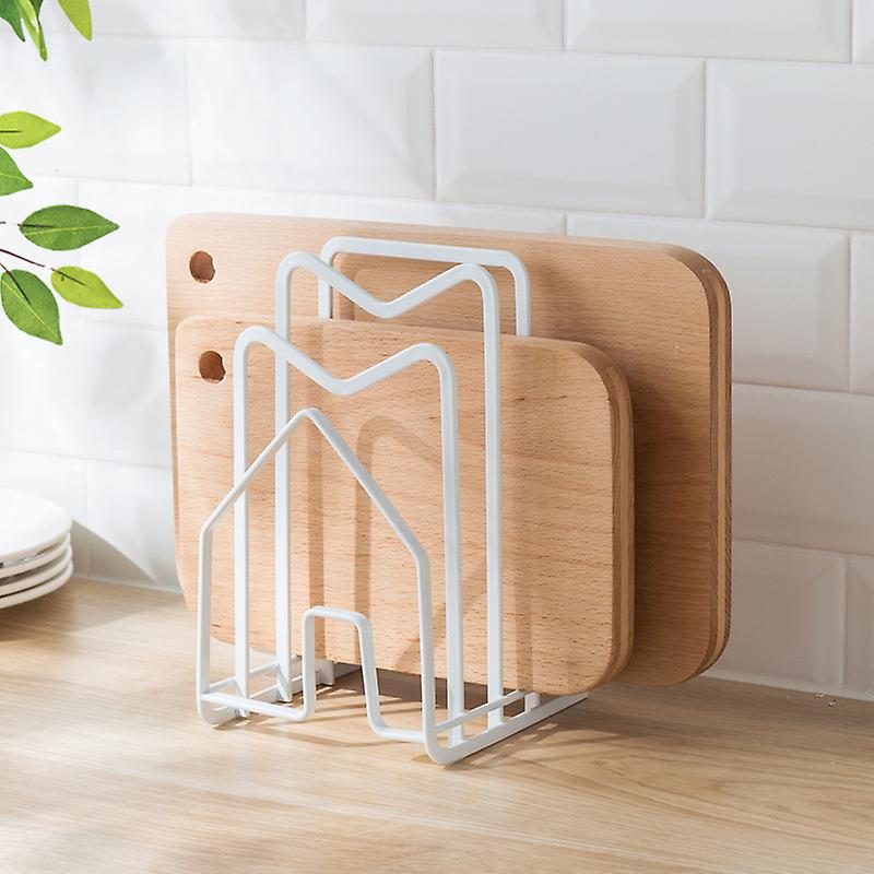 Kitchen Countertop Cutting Board Rack Chopping Board Organizer Stand ...