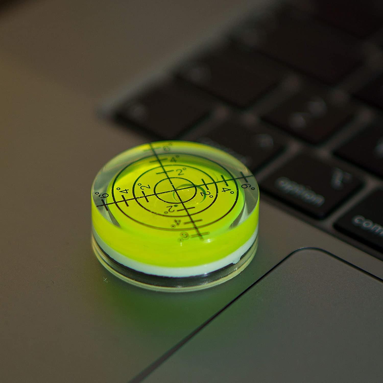 Spirit level, pack of 5, Ø 32 mm diameter, precision spirit level with ...