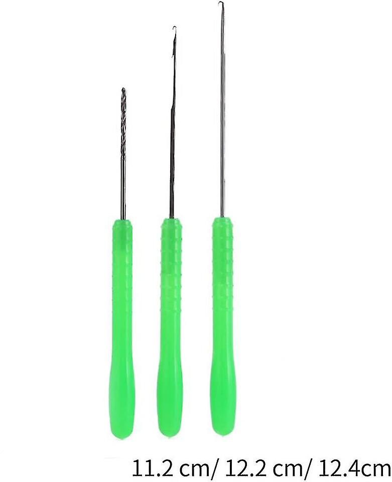 3 in 1 Bait Needle Tool Fishing Rigging Bait Needle Kit Tool Set Bait ...