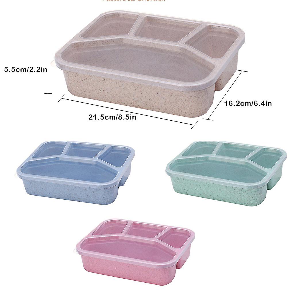 4-grids Bento Box With Compartments Food Container Fresh-keeping ...
