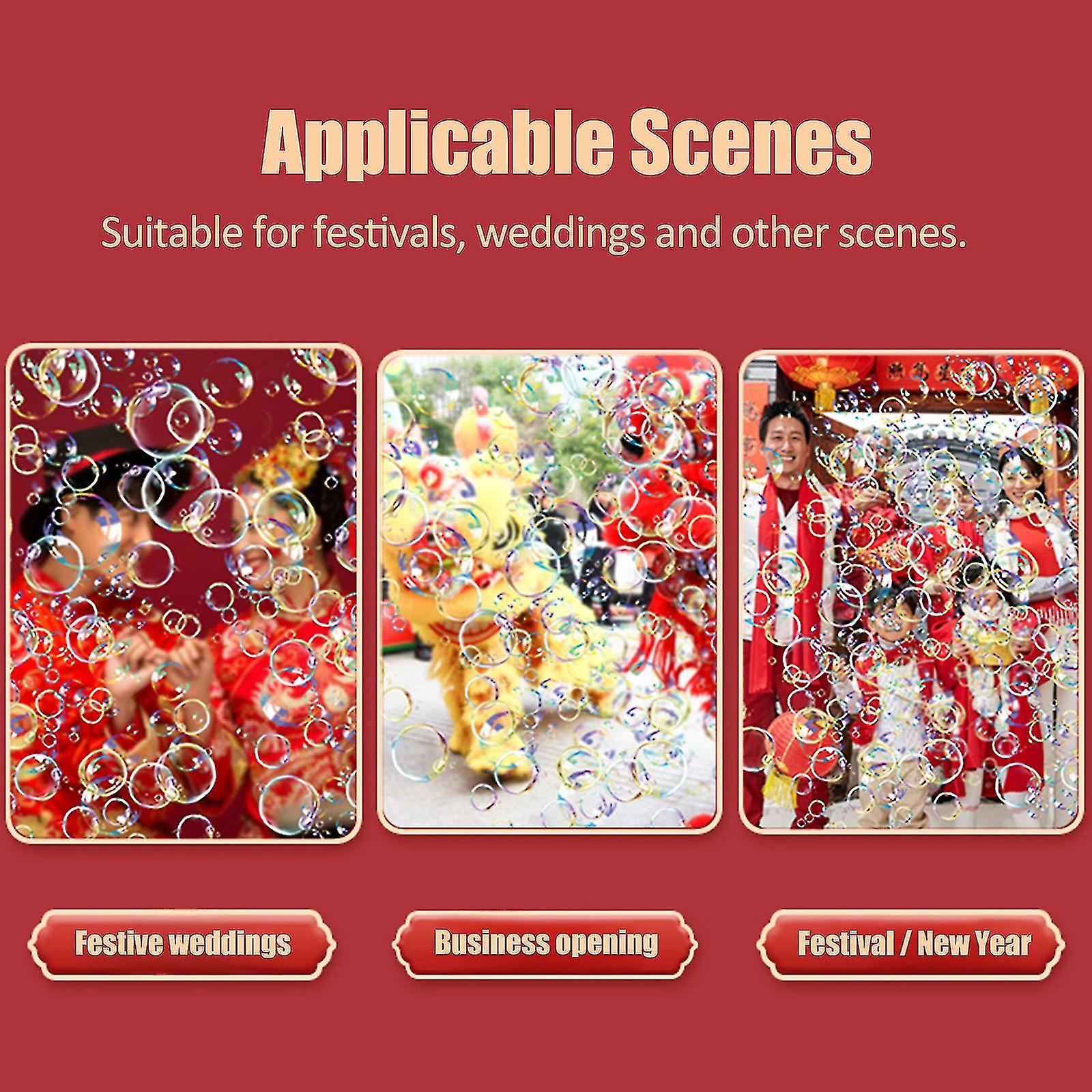 Children's New Year Toys New Year Fireworks Bubble Machine Luminous Fireworks Festivities ...