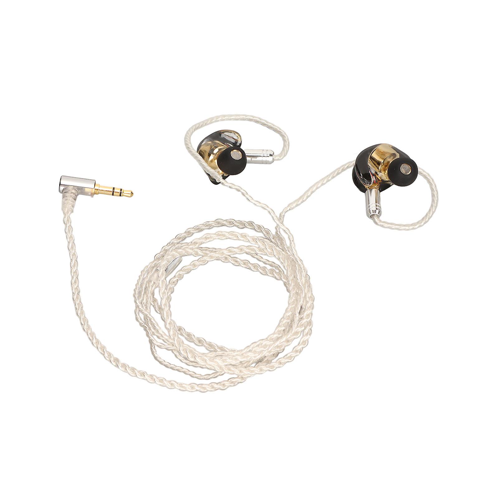 Wired Monitor Earbuds Crisp Treble Powerful Bass Pure Copper Graphene ...