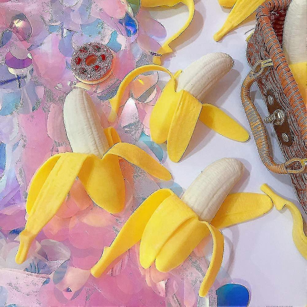 2pcs Mini Squishy Banana, Cute Fruits Shape Squeeze Toys Hand Relax ...