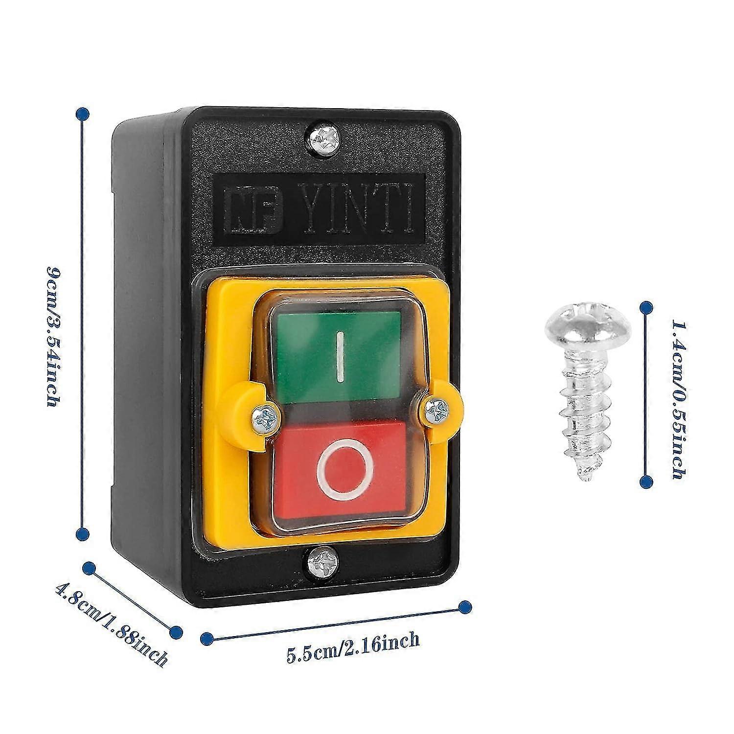 Push Button Switch, 2 Pcs Push Button Switches for Mechanical Equipment ...