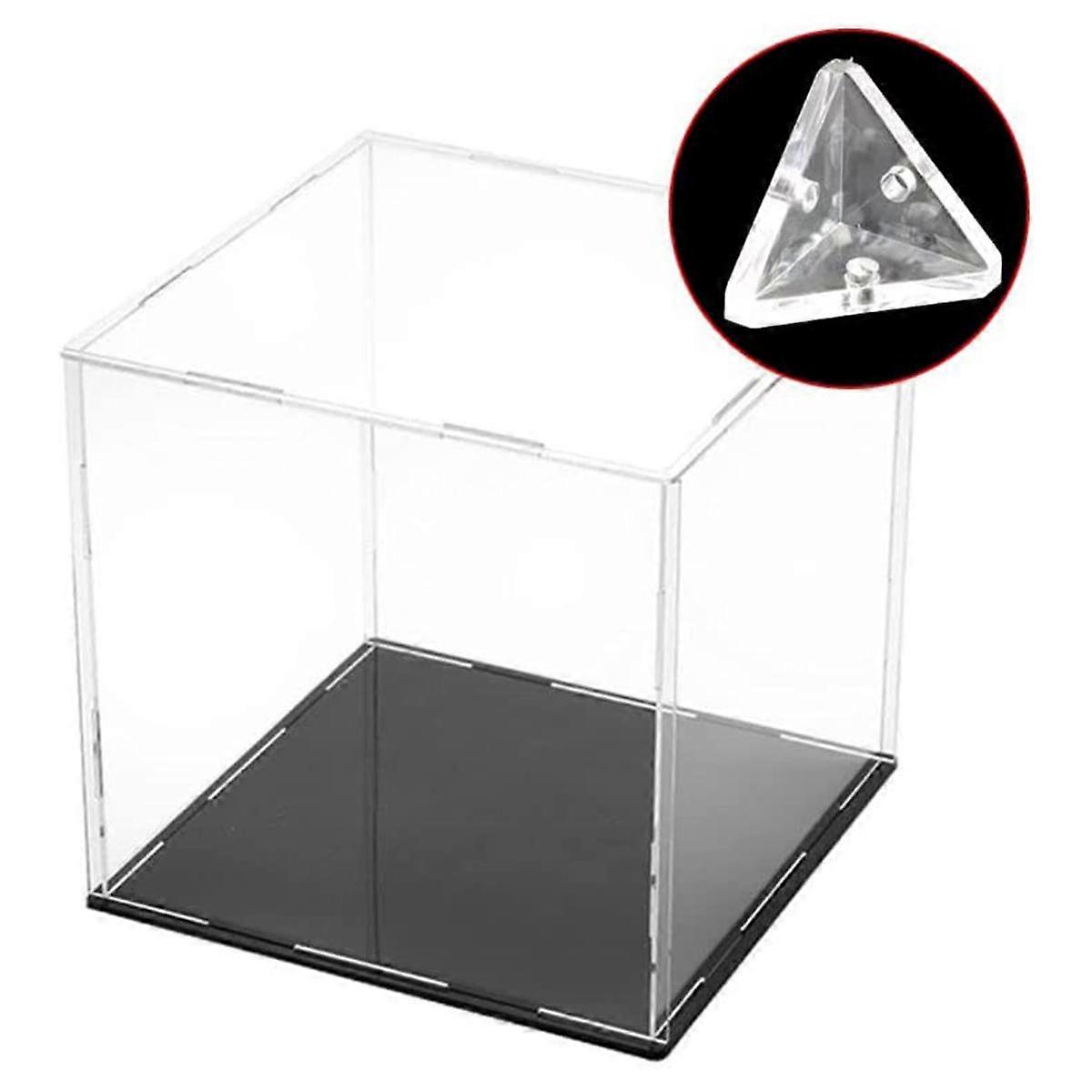 12Pcs Acrylic Brackets with Semitransparent Screws Clear 3-Hole Right ...