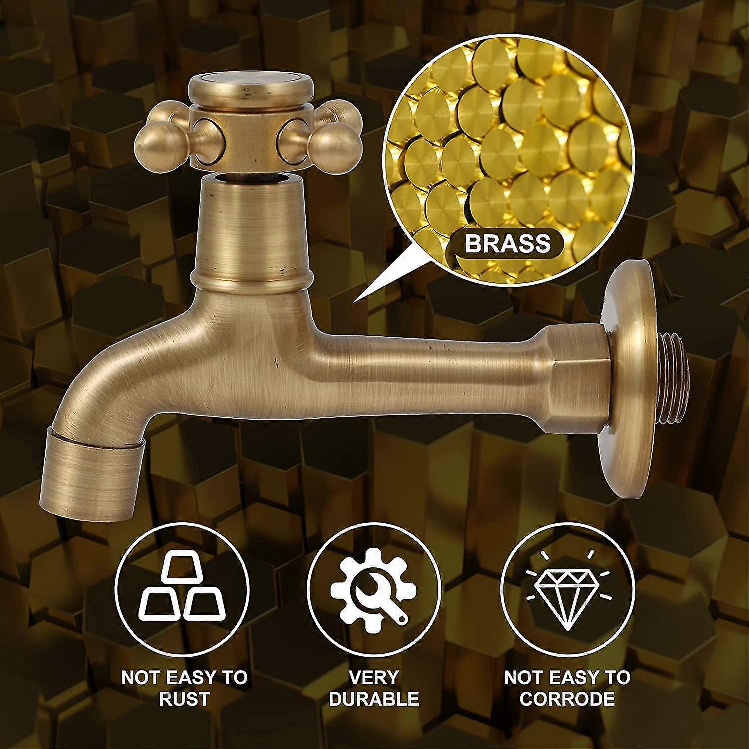 European Wall Mounted Water Faucet - G1/2" Classic Water Tap Wall ...