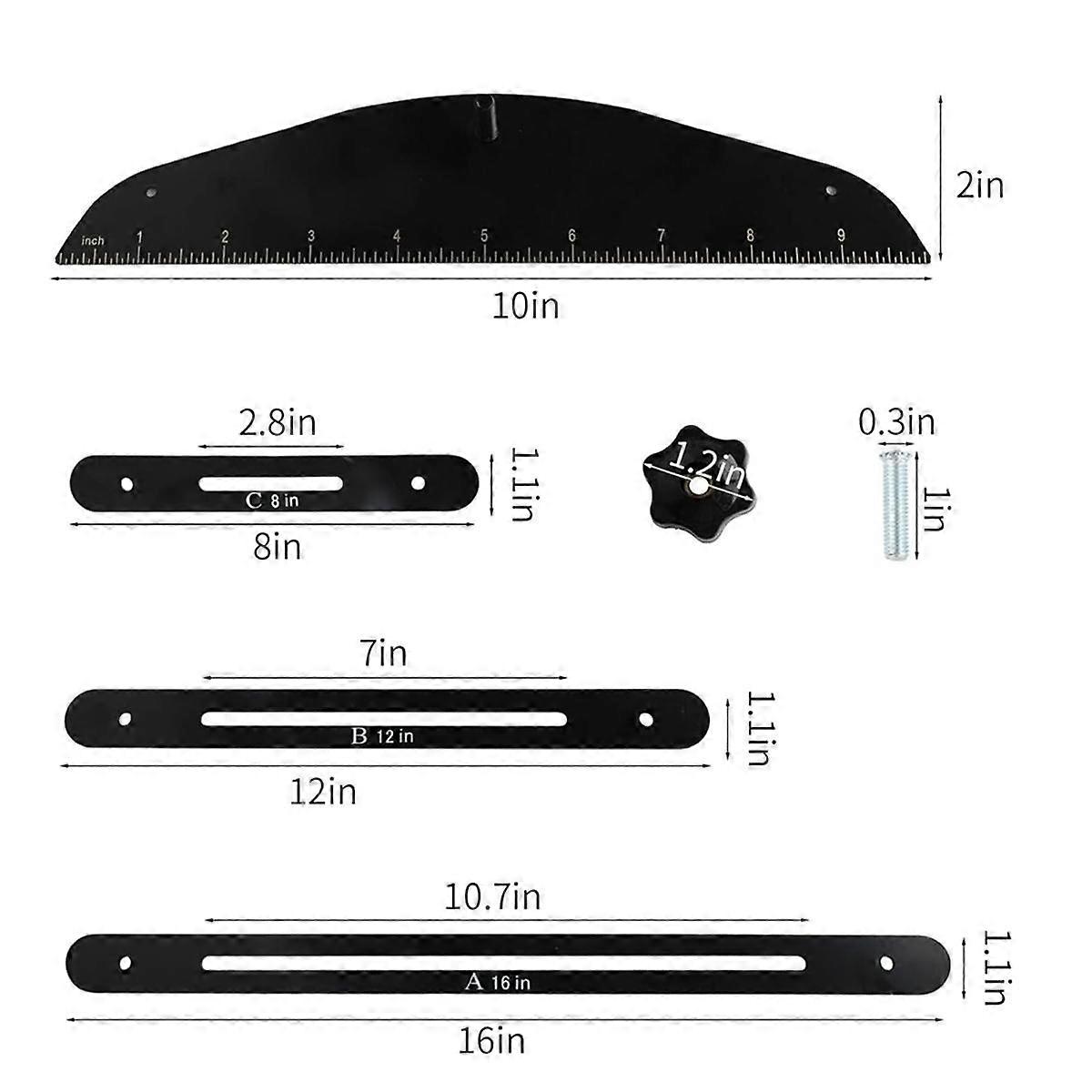 Stair Treads Gauge Template Tool,Stair Measuring Ruler Set,Shelf Layout ...