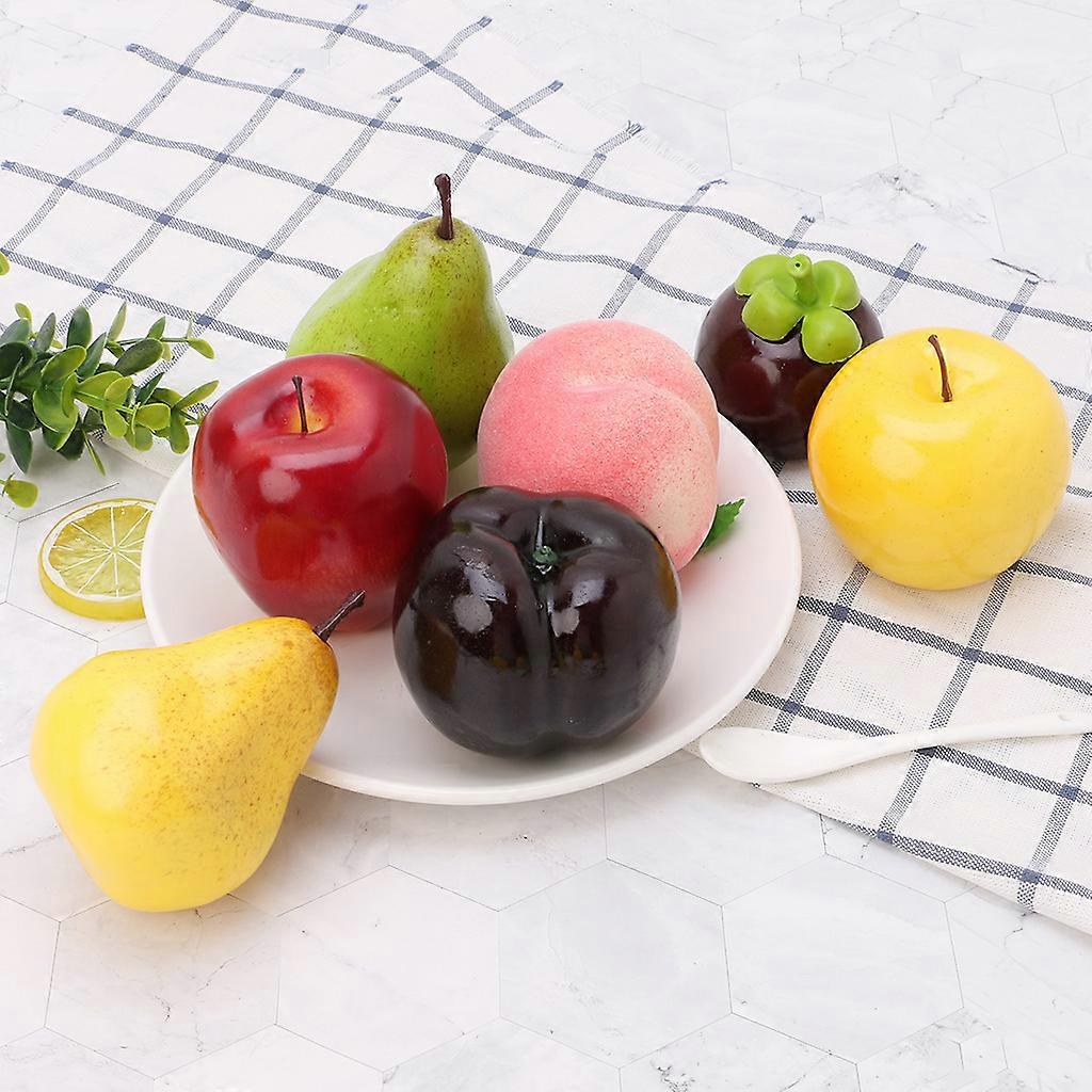 Realistic Lifelike Artificial Fruit Red Delicious Kitchen Fake Display ...