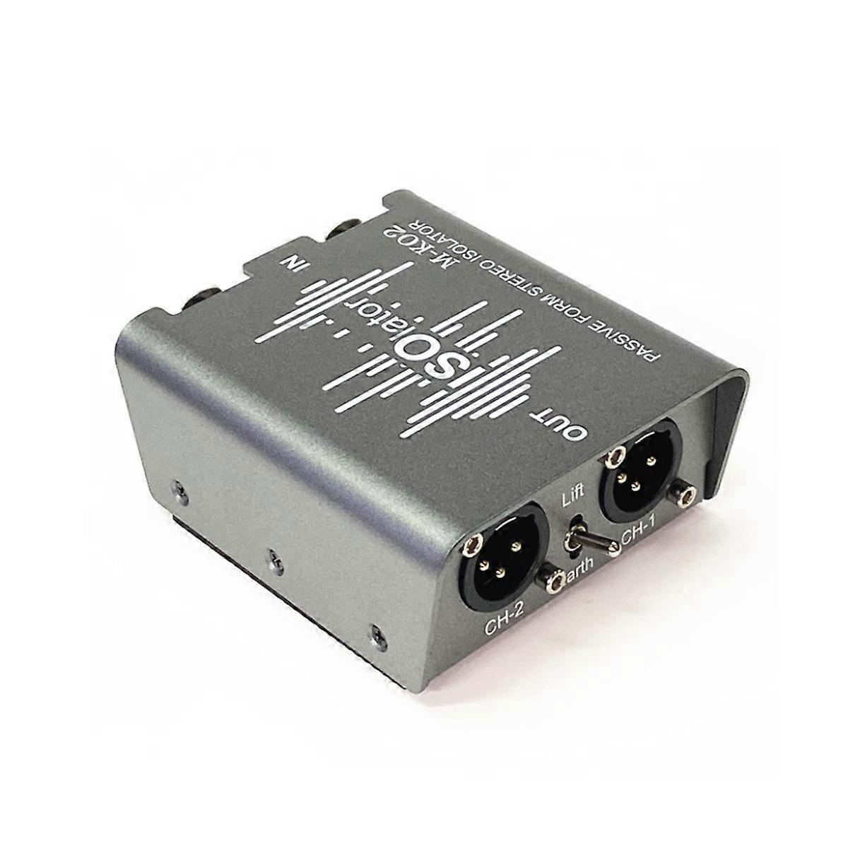 Passive Dual 6.35mm to XLR Audio Stereo Signal Isolator 2 in 2 Out ...