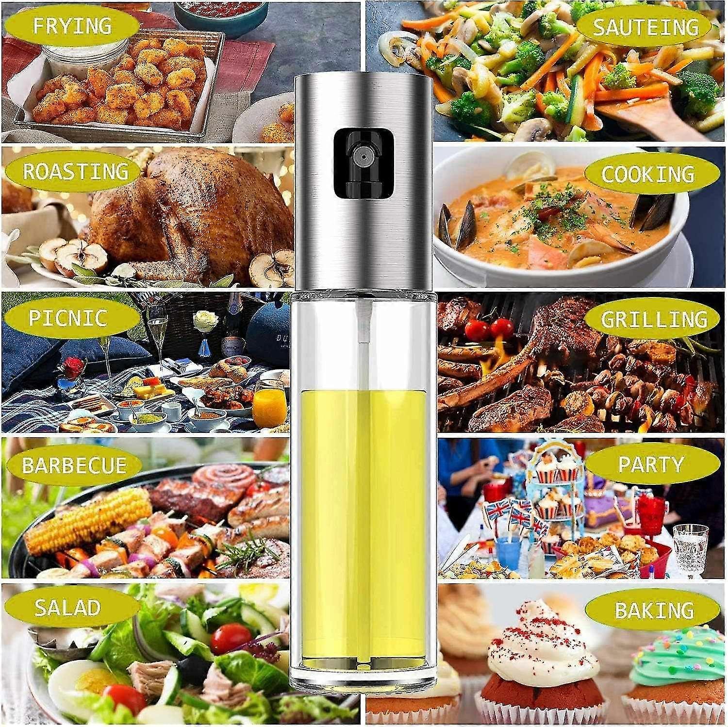 Cooking Oil Sprayer, Olive Oil Sprayer Sprayer, 100ml Olive Oil Spray ...