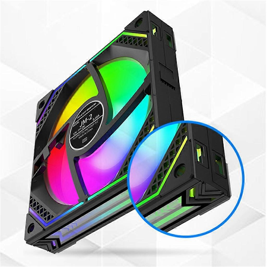 Stylish 360mm Chassis Fan for Optimal Air Circulation 5V3pin ARGB LED ...