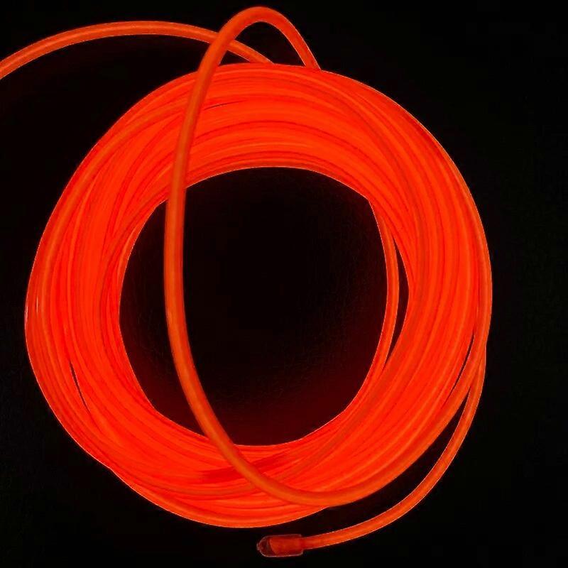 Glow EL Wire Cable LED Neon Christmas Dance Party DIY Costumes Clothing ...