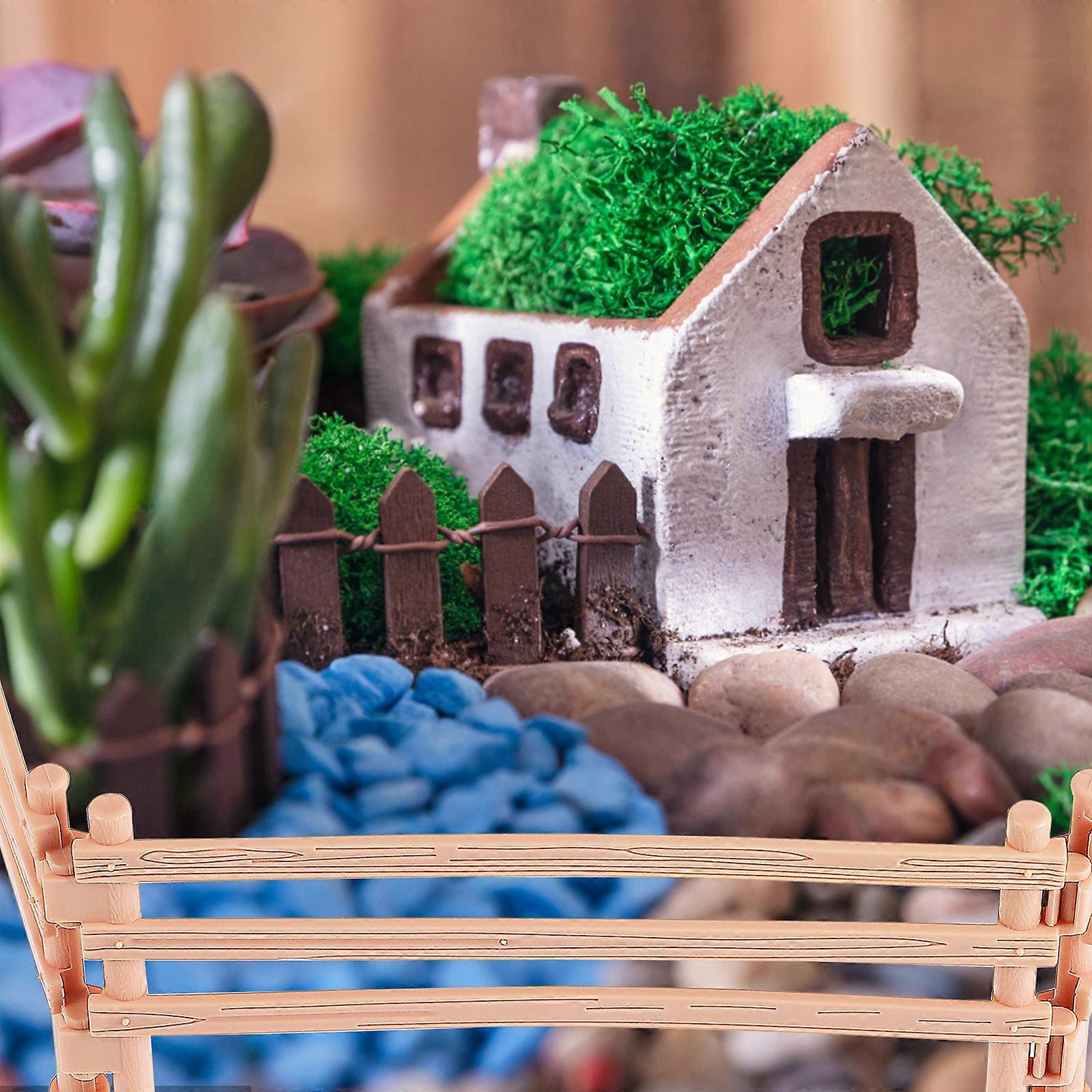 50 Pcs Realistic Toy Fences Corral Fencing Panel Accessories Farm Fence ...