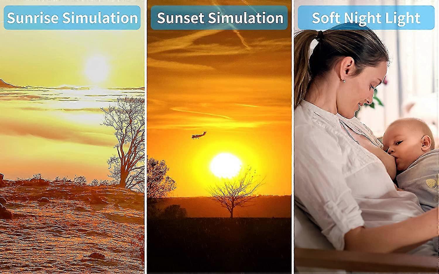 Sunrise Alarm Clock Wake Up Light For Kids, Alarm Clocks For Bedrooms ...