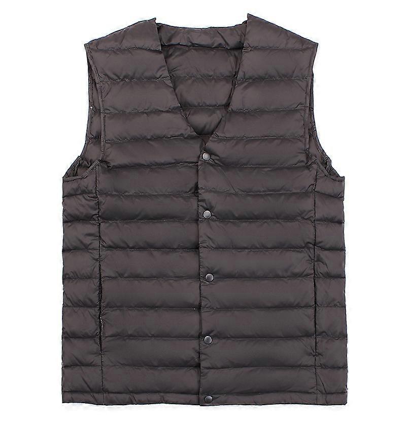 New Man Ultra Light Down Vest Spring Autumn Sleeveless V-Neck Vest Male ...