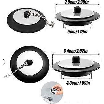 Rubber Drain Plugs, Rubber Bath Plug, with Ball Chain Bath Stopper ...