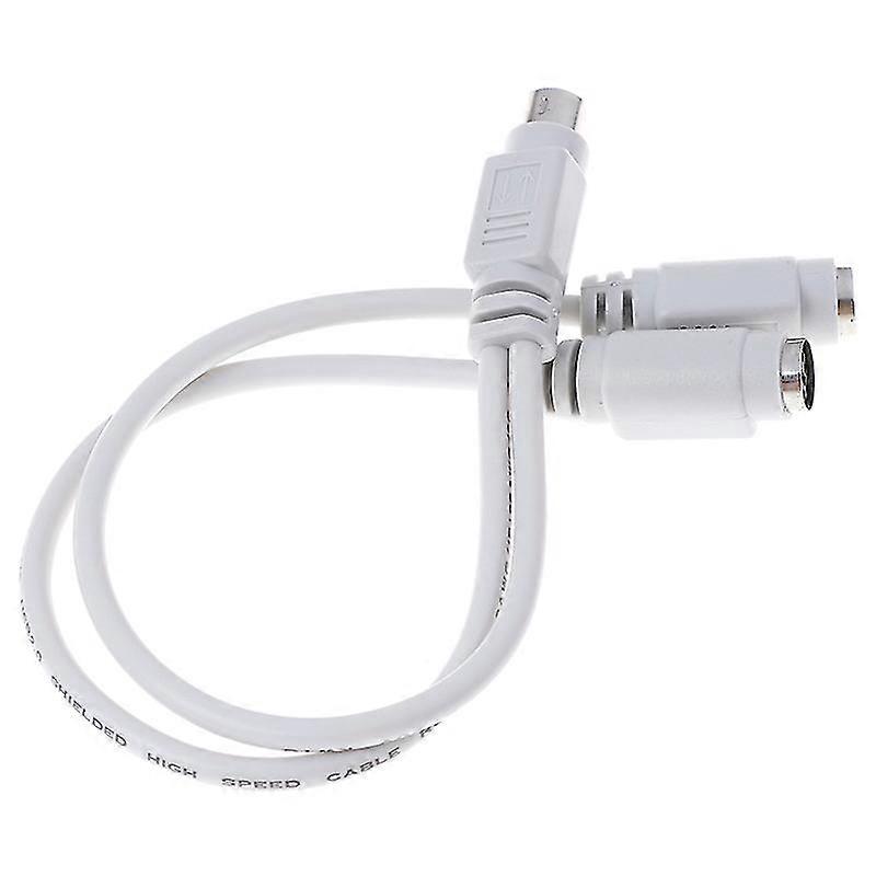 Ps2 1 To 2 Splitter Adapter Cable Mouse Keyboard Ic Card Reader Laser ...