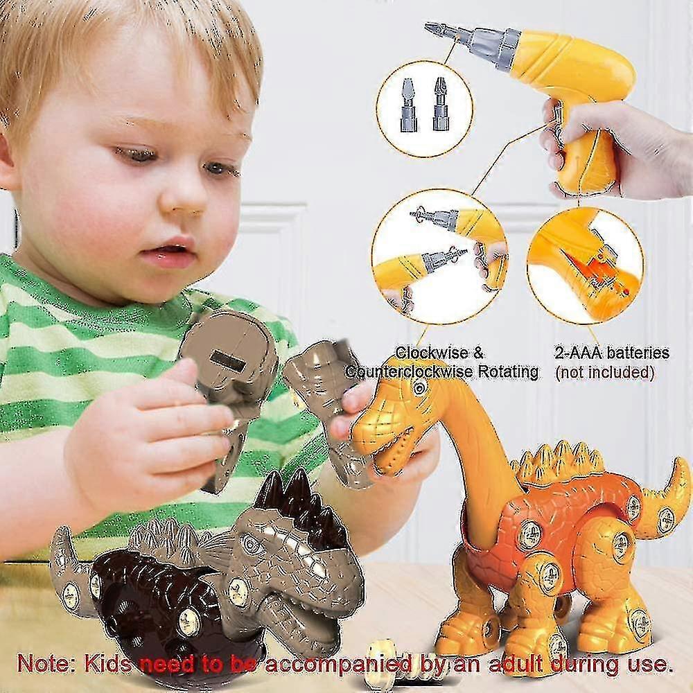 Electric Drill Disassembly Dinosaur 3 In 1 Boys Diy Twist Screw ...