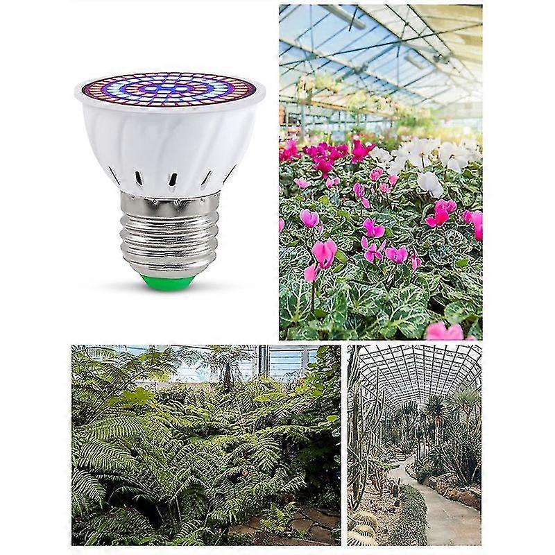 E27 80 Leds Grow Lamp Led Full Spectrum Growth Light Seedling Flower ...