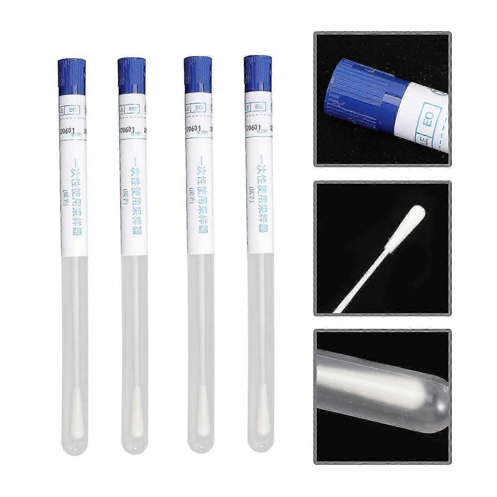 50 Sets Flocking Nasal Swabs Disposable Nose Swabs with Tubes(Random ...