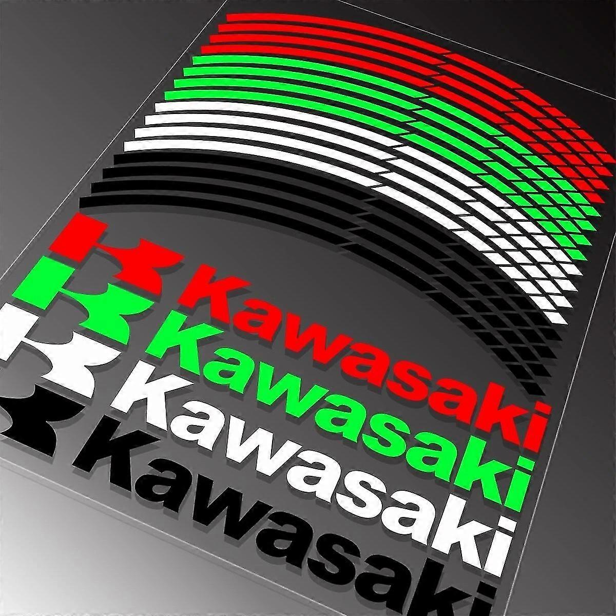 For Kawasaki Ninja Wheel Sticker Reflective Rim Decal Zx6r Zx10r Zx9r ...