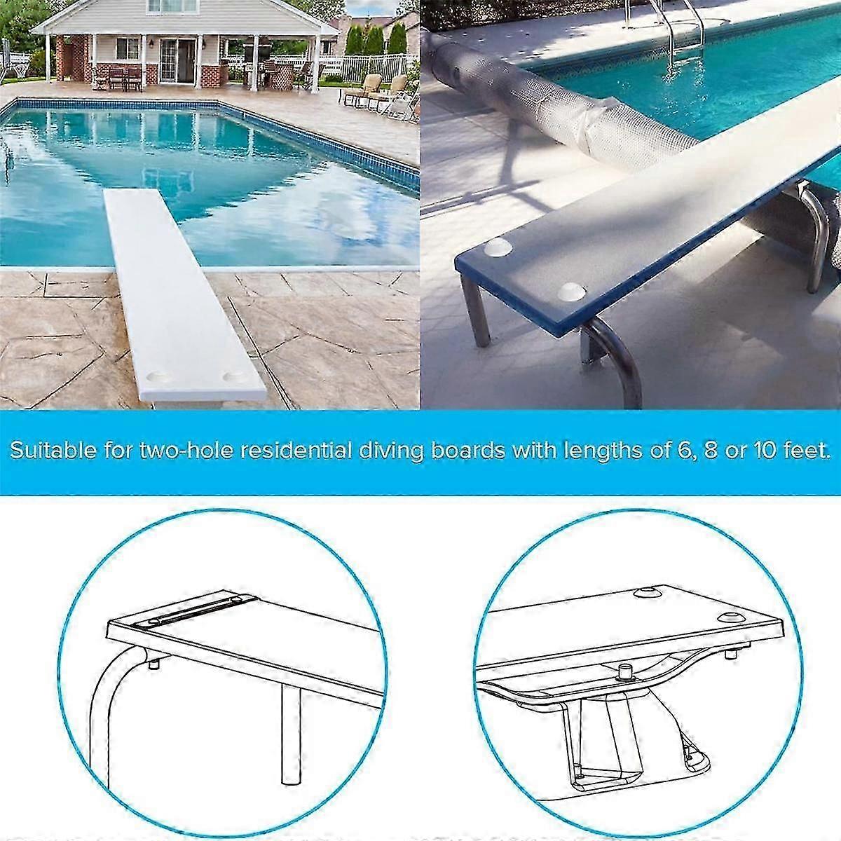 Diving Board Bolts, Diving Board Mounting Kit suitable for Two Hole ...