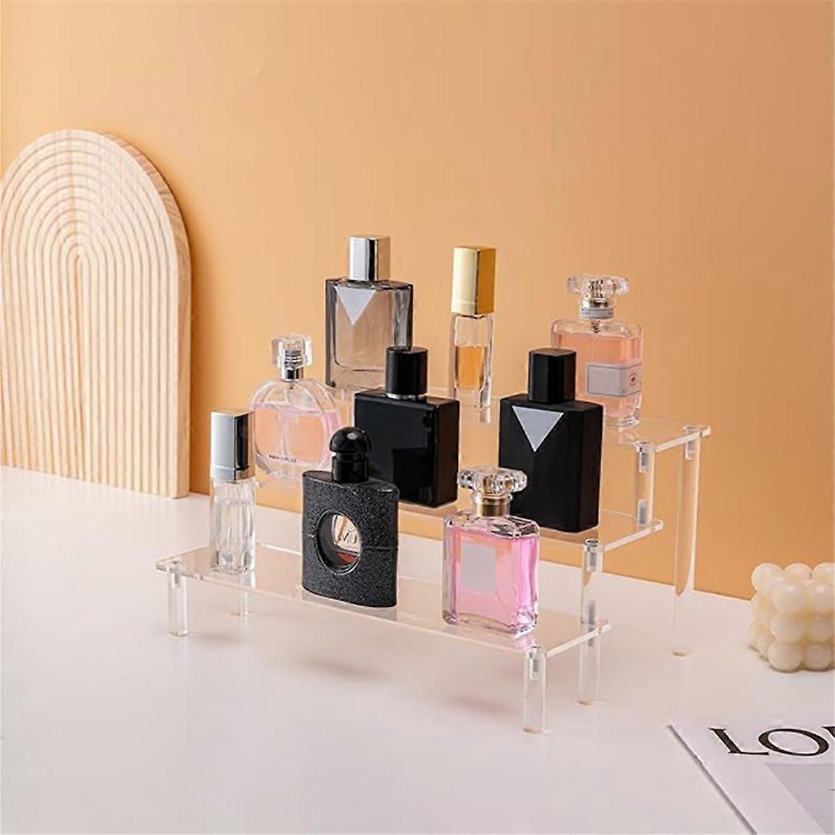 Acrylic Lifting Display Stand 3-Layer Perfume Tissue Display Stand ...