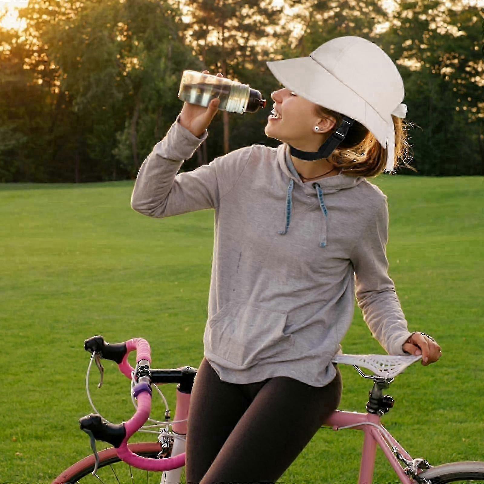 Bicycle Helmet, Sun Hat Wide Brim Uv Bicycle With Adjustable Strap For ...