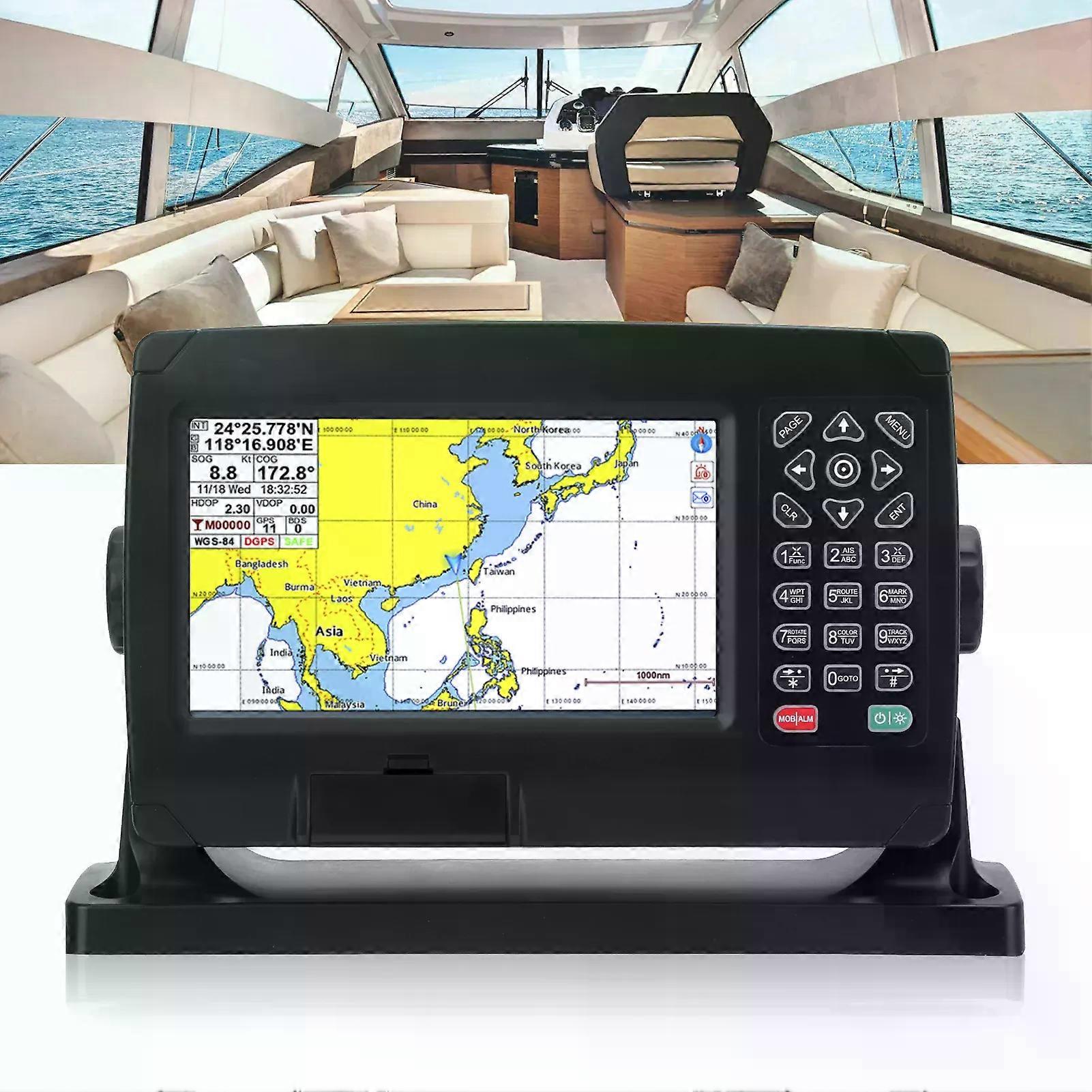 GPS Chart Plotter Satellite Navigator Transponder with GNSS Antenna ...