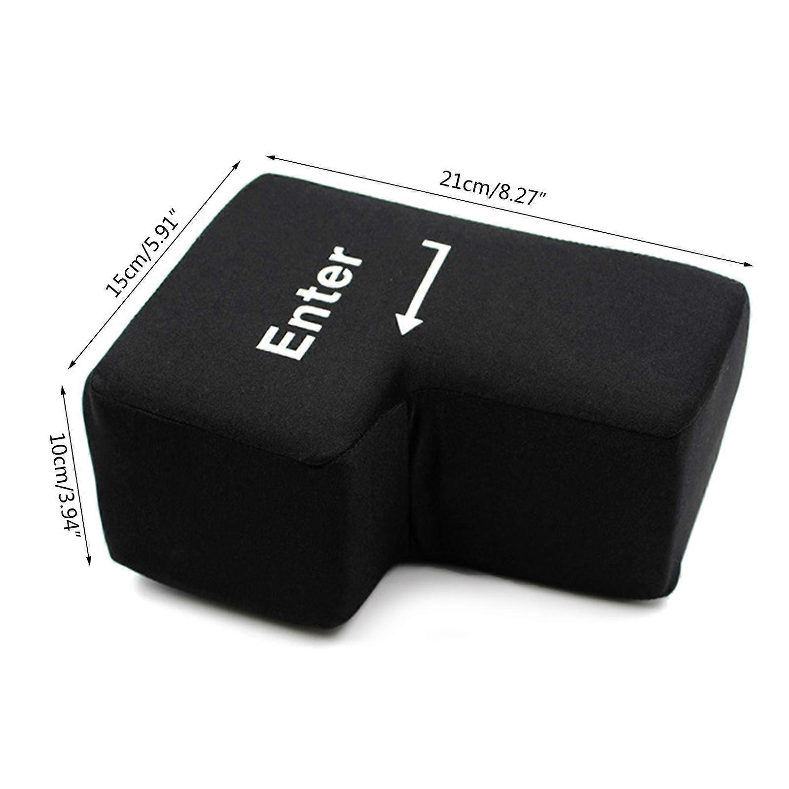 Anti-Stress Computer Huge Enter Key Big USB Keyboard Vent Button Pillow ...