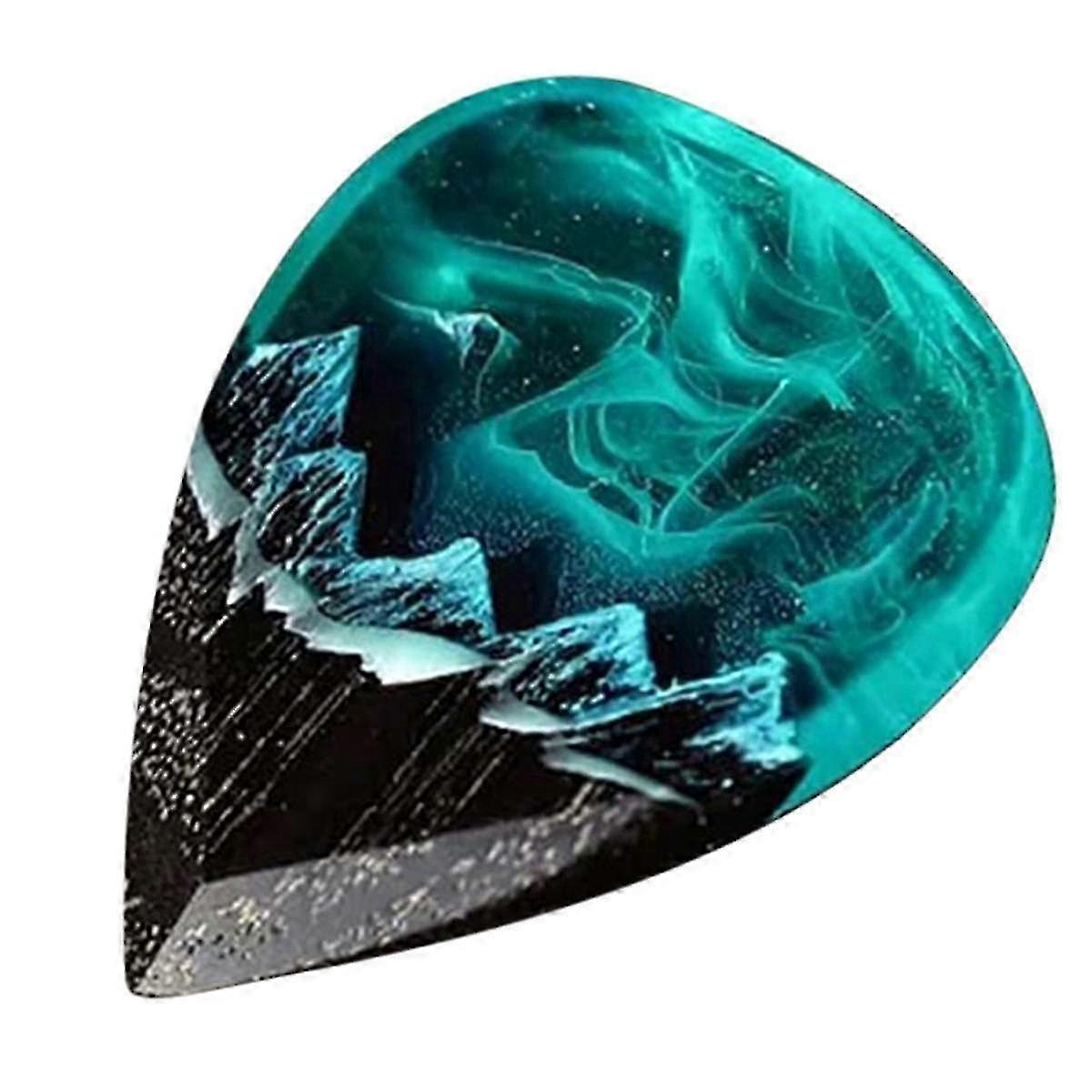 2026 Guitar with LED Northern Lights Pick crafted from Epoxy Resin ...