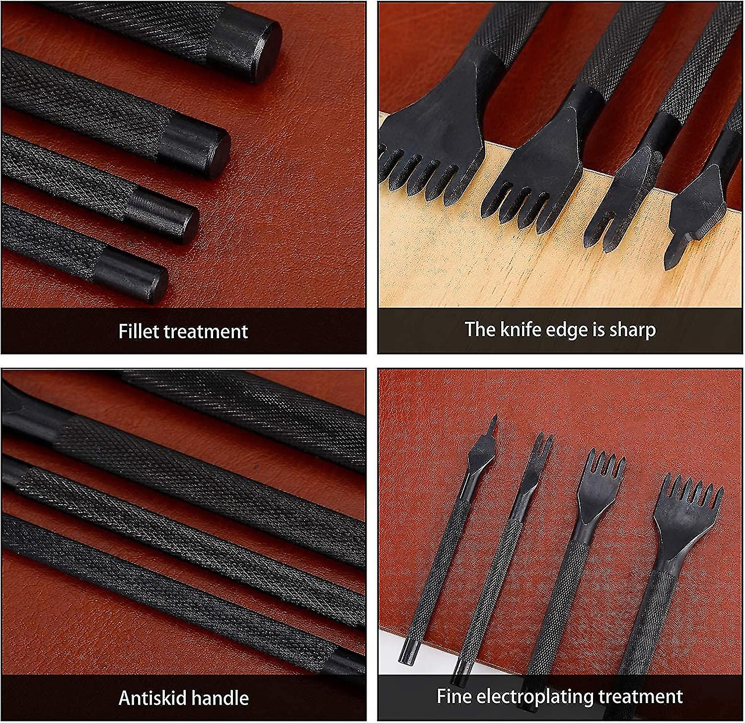 Hole Punch Tool Kit 4mm Diy Sewing Tools Hole Punch Steel Leather Craft ...